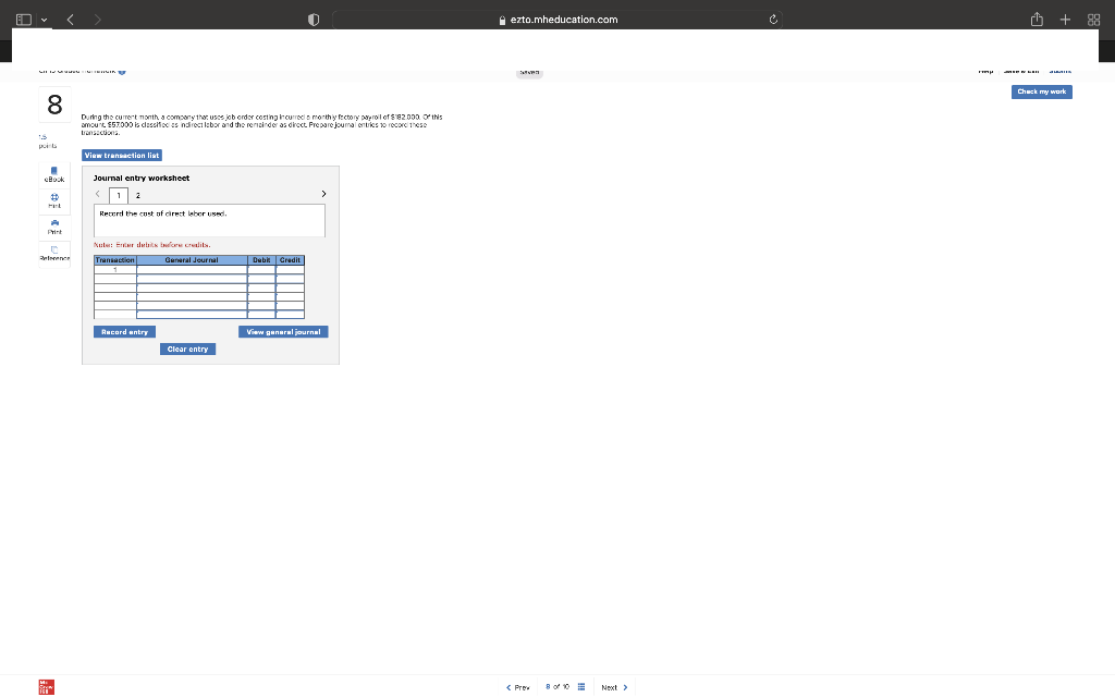 Solved Lunta-cianta. Jodimal entry workshedt Rectrol the | Chegg.com