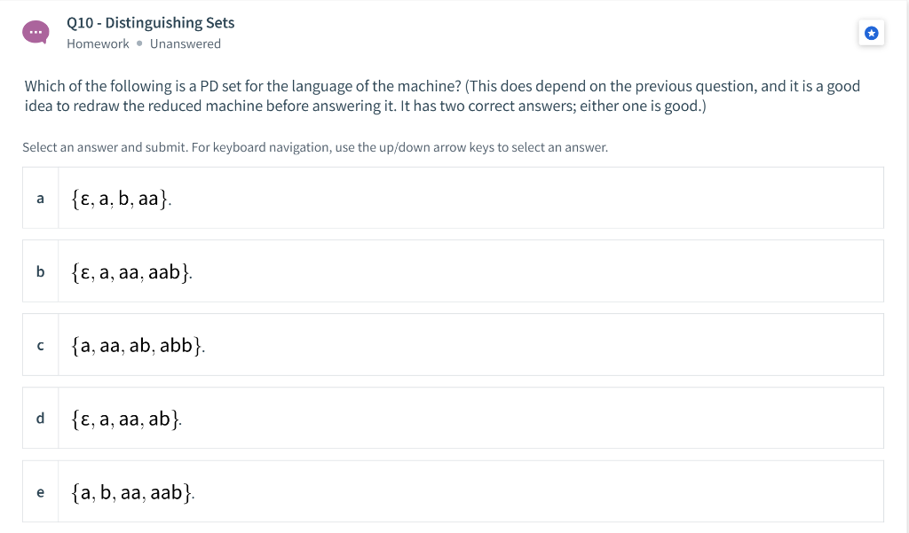 Solved Q1 - Regular Languages Homework. Unanswered Let A be | Chegg.com
