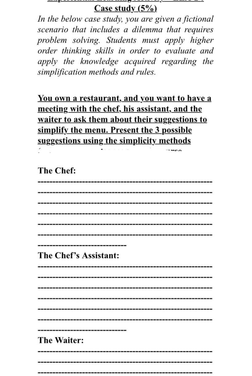 Solved Case study_(5%). In the below case study, you are | Chegg.com