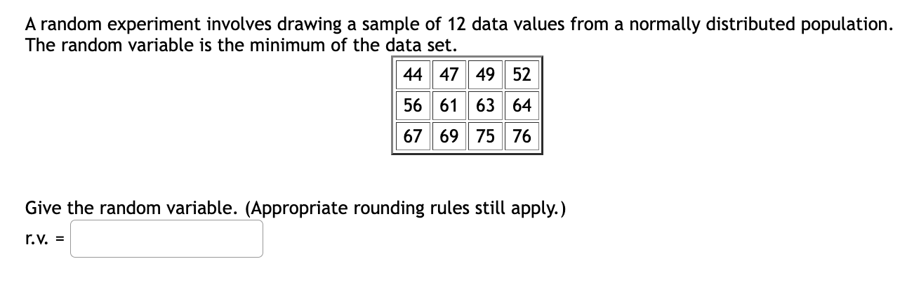 Solved A random experiment involves drawing a sample of 12 | Chegg.com