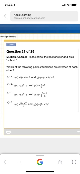 Solved 8:44? Apex Learning courses-prd.apexlearning.com | Chegg.com