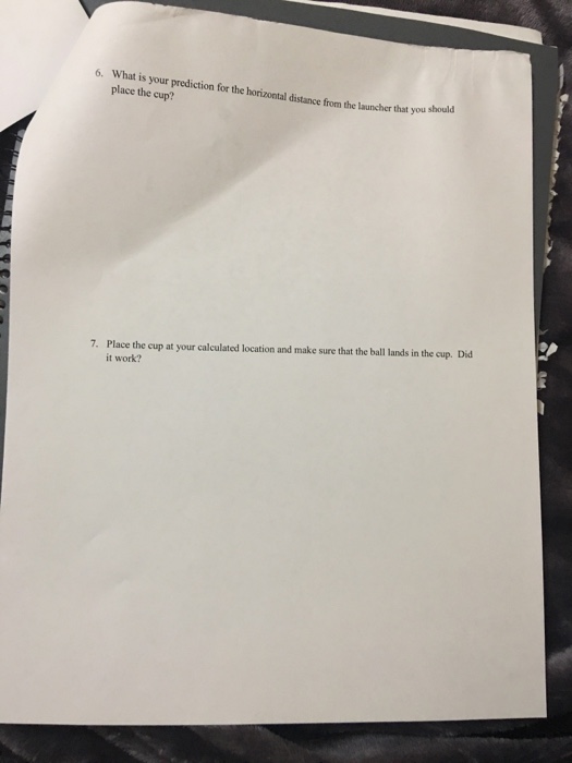 Solved Projectile Motion Introduction In This Lab You Will