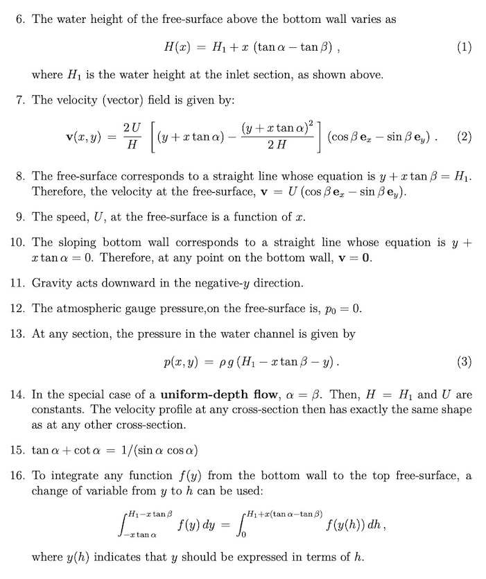Solved Question 1 Derive The Equation For A Streamline