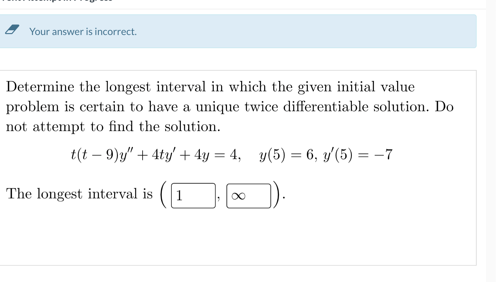 Solved Your answer is incorrect. Determine the longest | Chegg.com