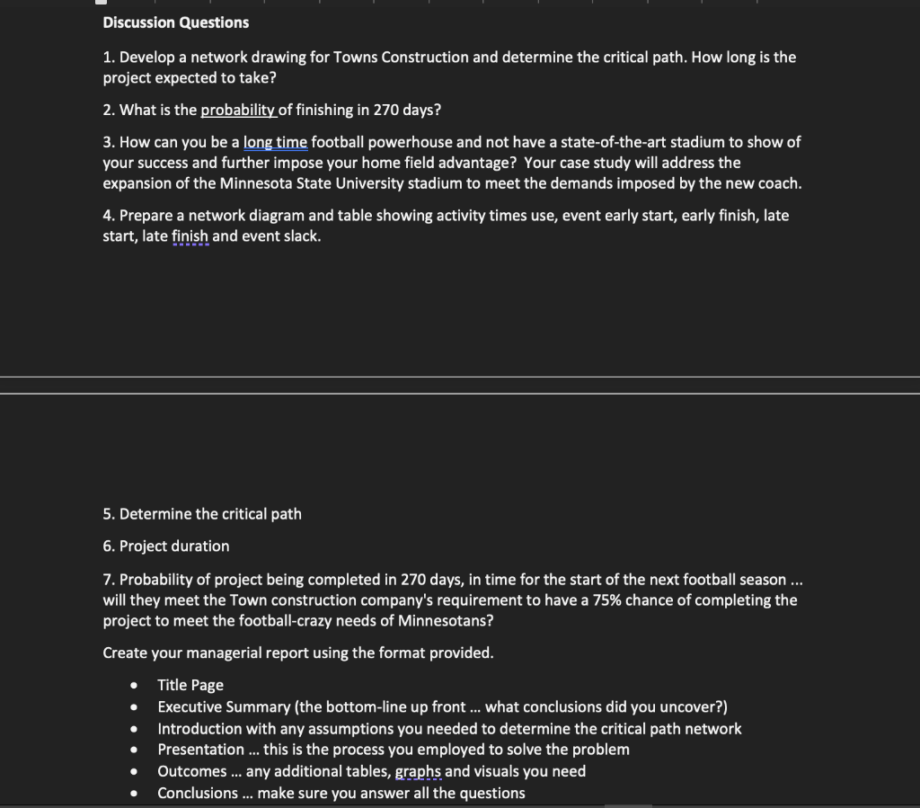 Solved Chapter 3 - Program Management Case Study Minnesota | Chegg.com