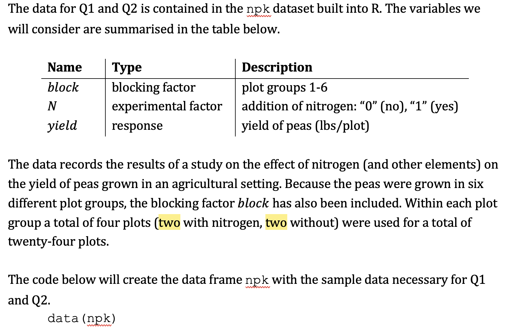 Solved There is a dataset built into R studio. I have to | Chegg.com