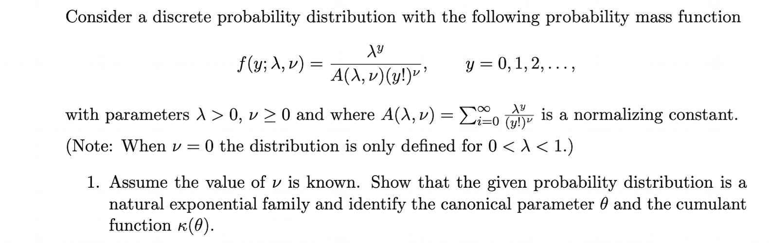 Solved Consider a discrete probability distribution with the | Chegg.com
