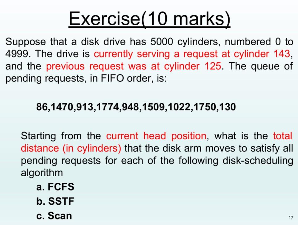 Solved Note: FIFO - First In, First Out FCFS - First Come | Chegg.com