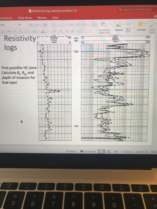 Solved Resistivity log example problem (1) nimations Slide | Chegg.com