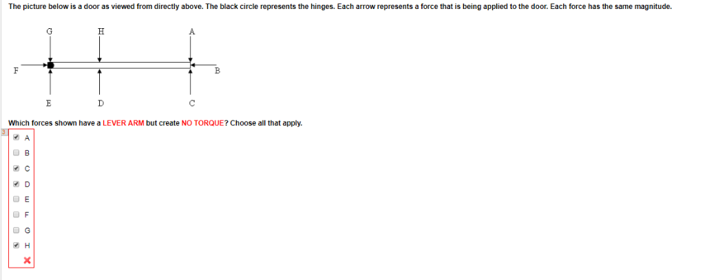 Solved The picture below is a door as viewed from directly | Chegg.com