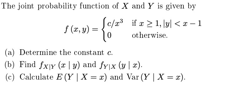 Solved The joint probability function of X and Y is given by | Chegg.com