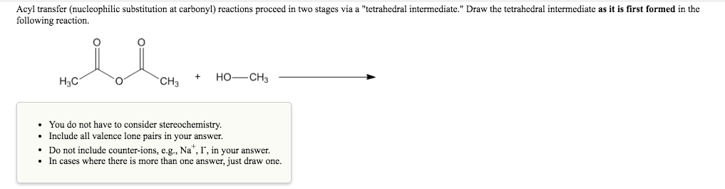 Solved Acyl transfer (nucleophilic substitution at carbonyl) | Chegg.com