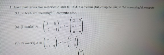 Solved The commutator between two nx n matrix A and B | Chegg.com