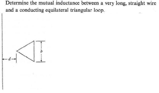 Solved Determine the mutual inductance between a very long, | Chegg.com