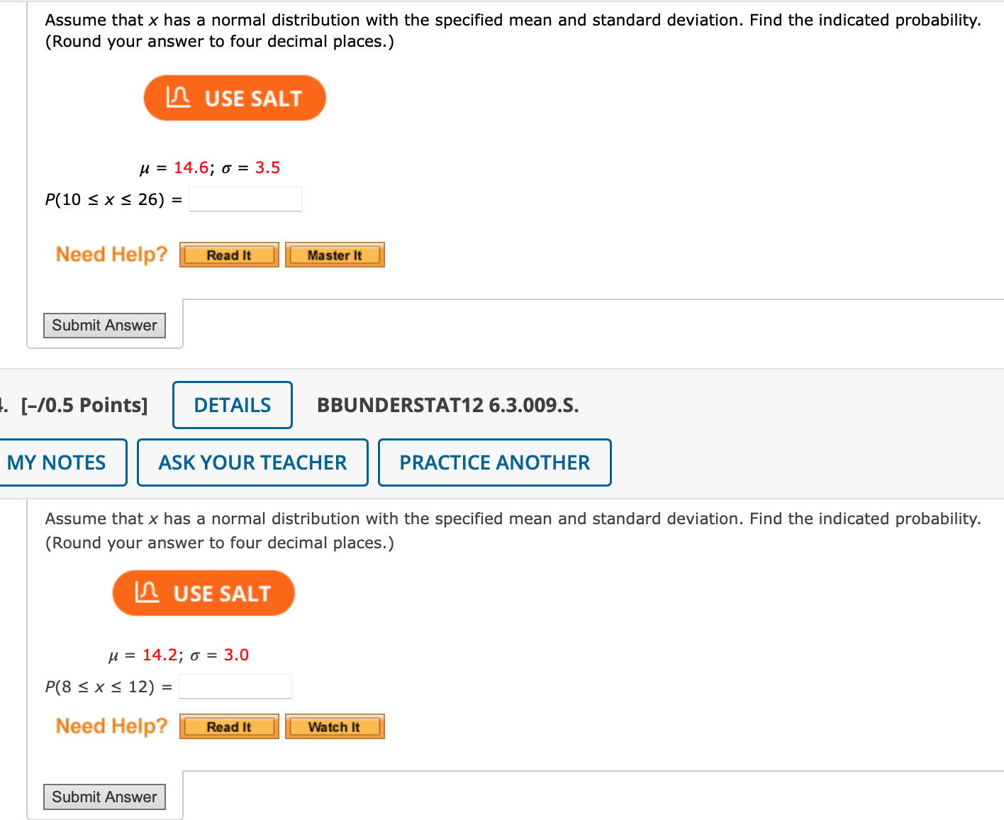 Solved Assume That X Has A Normal Distribution With The