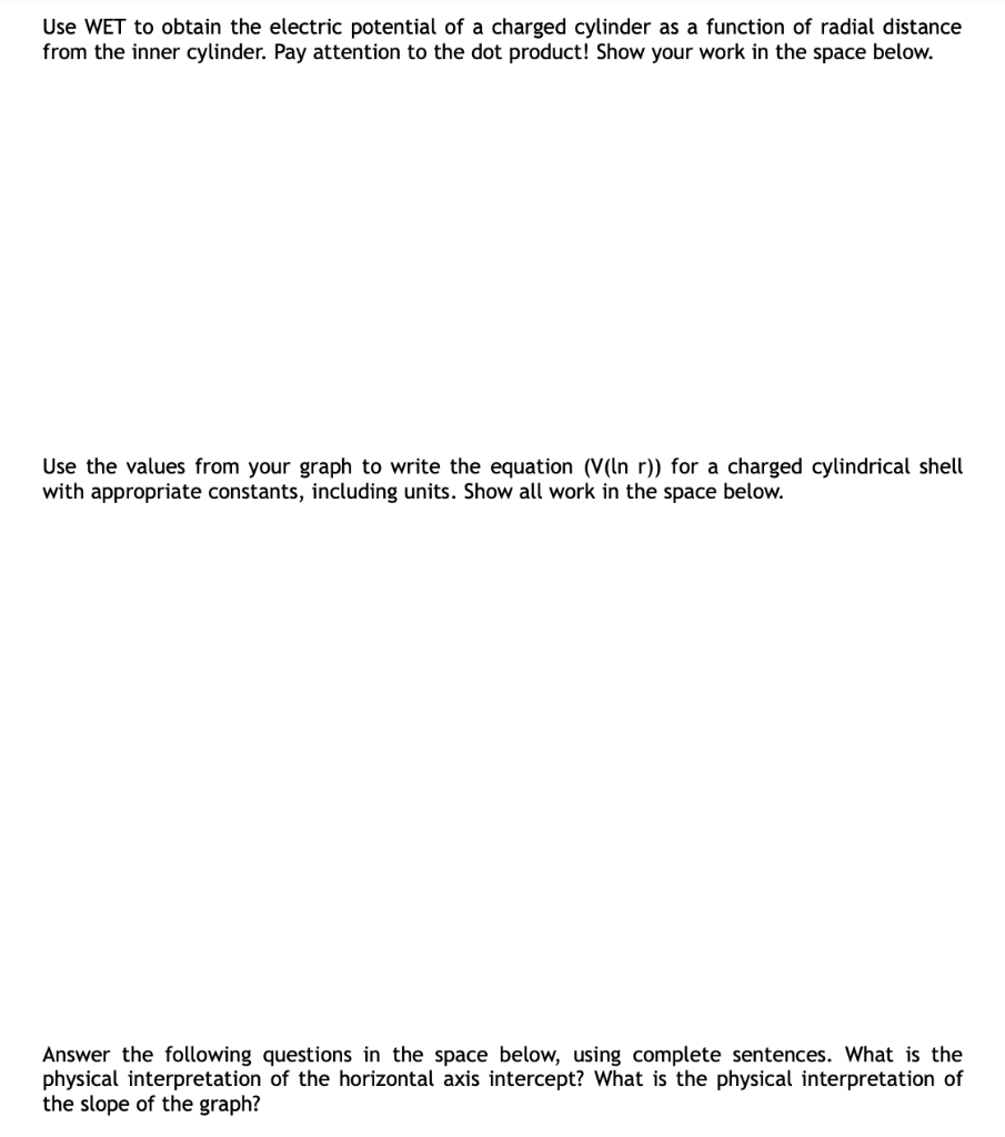 Solved Part III. Electric Potential as a function of | Chegg.com