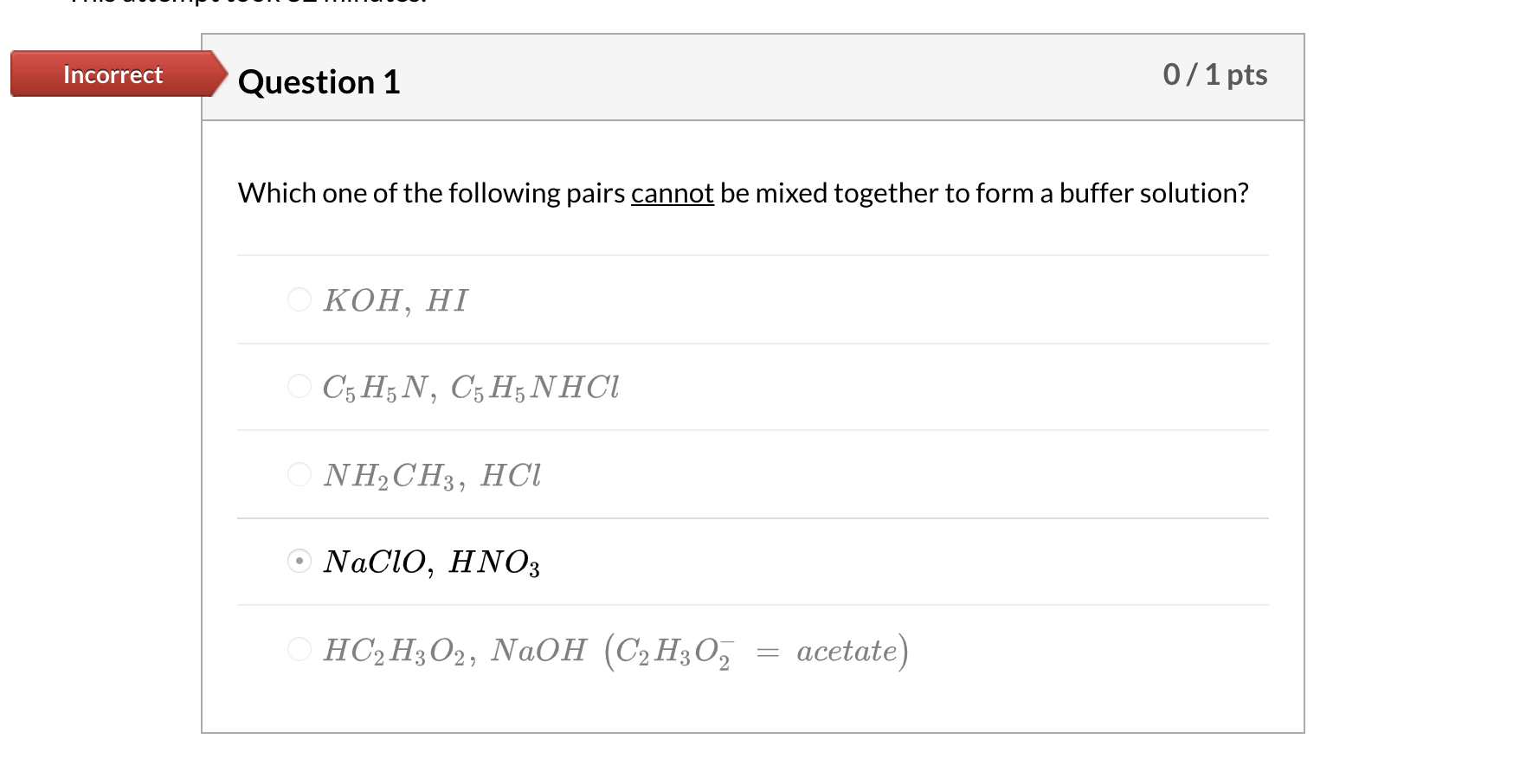 Solved Which one of the following pairs cannot be mixed | Chegg.com