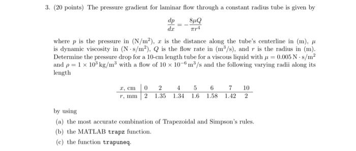 Solved Solve by using(a) the most accurate combination of | Chegg.com