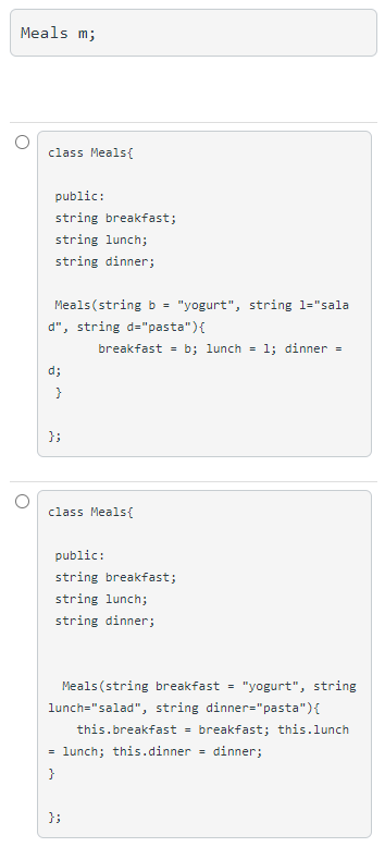 Solved Class Constructor Initialization Which Class 