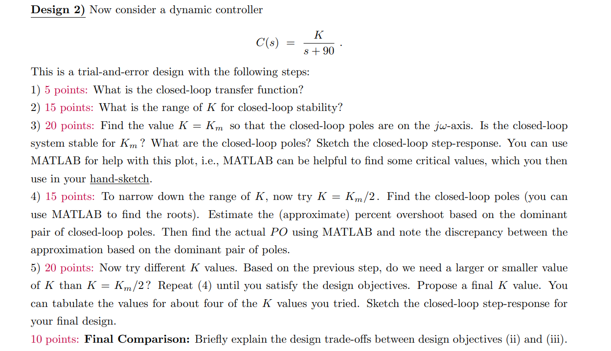 Solved Submit only hand-sketched plots. Look at the MATLAB | Chegg.com