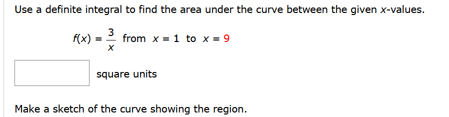 Solved Use a definite integral to find the area under the | Chegg.com