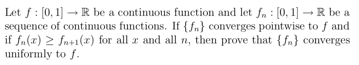 Solved Let f:[0, 1] → R be a continuous function and let fn: | Chegg.com