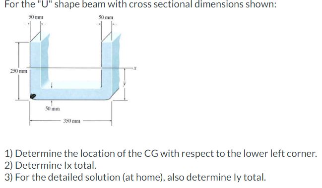 Solved 1) Determine the location of the CG with respect to | Chegg.com
