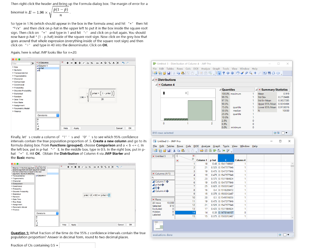 Solved Then right-click the header and bring up the Formula | Chegg.com