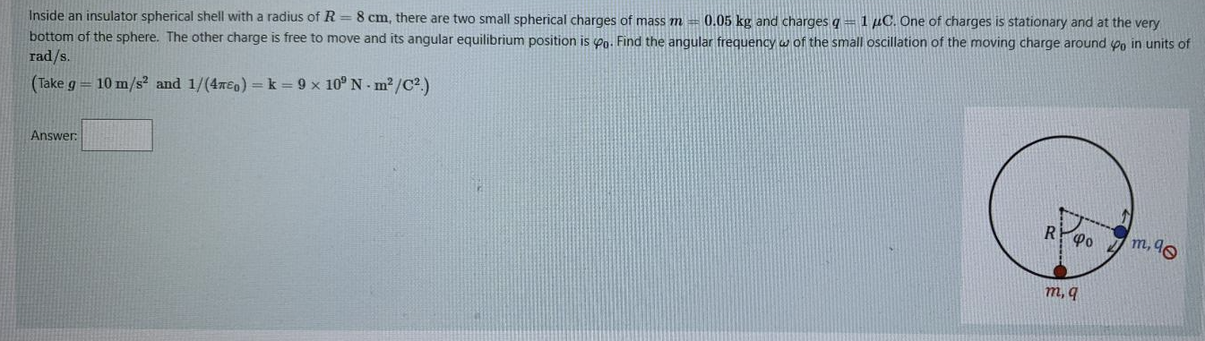 Solved Inside an insulator spherical shell with a radius of | Chegg.com