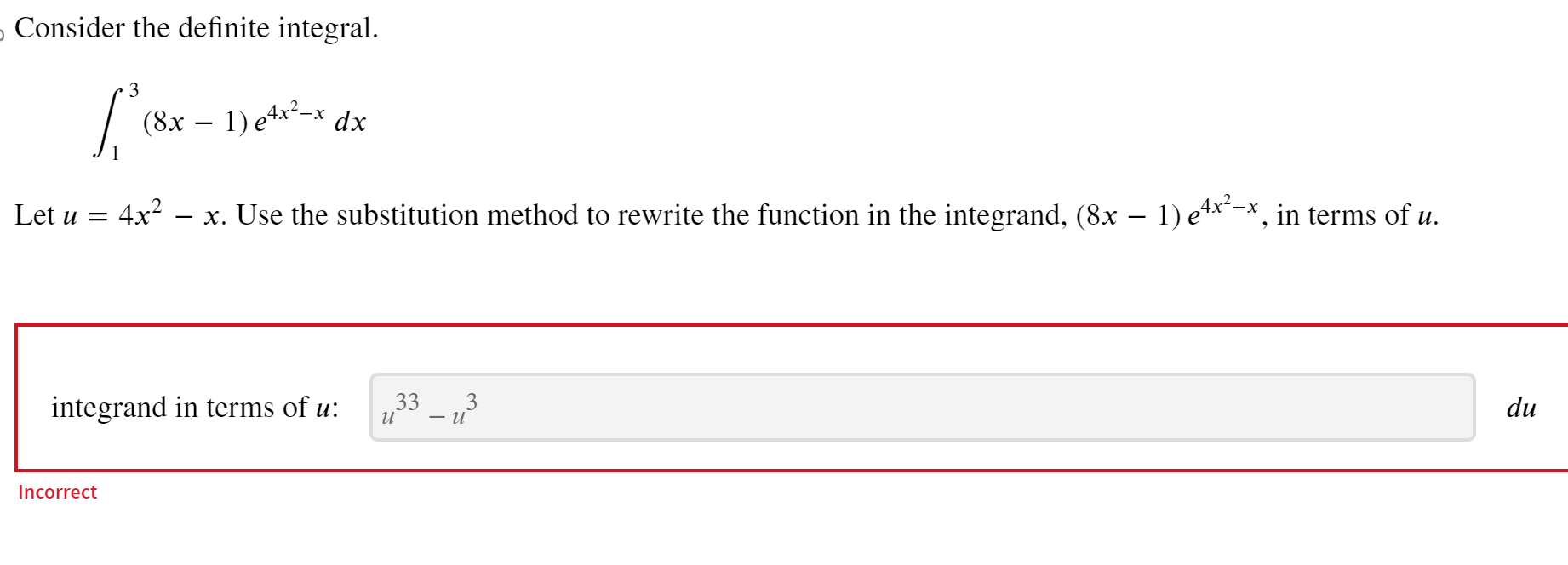 Solved Consider the definite integral. | Chegg.com