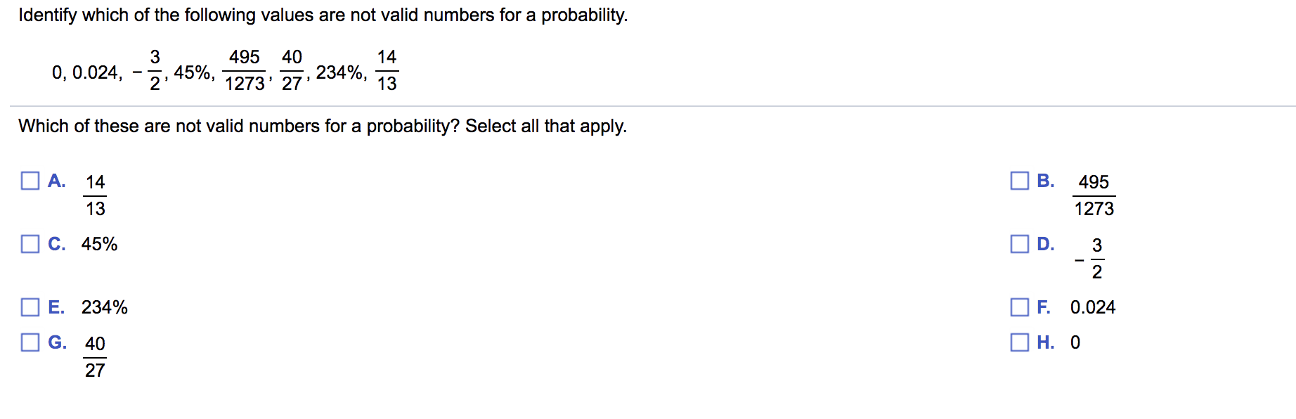 Solved Identify which of the following values are not valid | Chegg.com