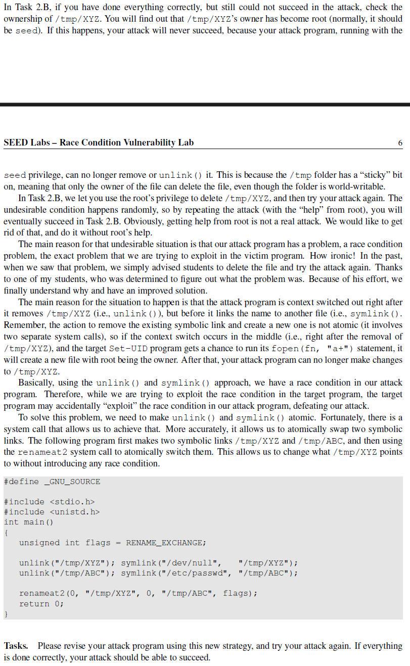 Solved Please complete 2c - ﻿Please revise your attack | Chegg.com