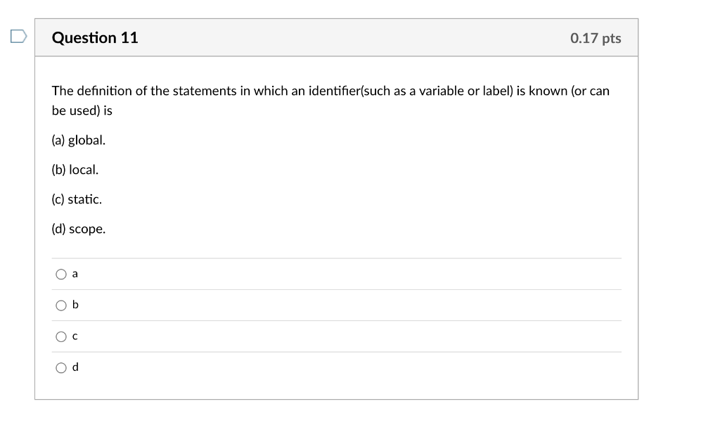 Solved Which of the following is a valid function definition | Chegg.com