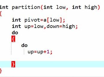 Solved please complete the code(int partition part and the | Chegg.com