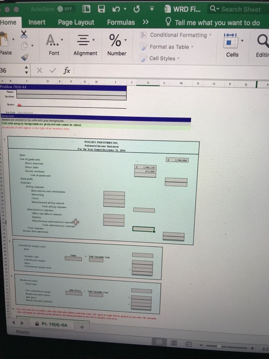 Solved Excel File Edit View Insert Format Tools Data Window
