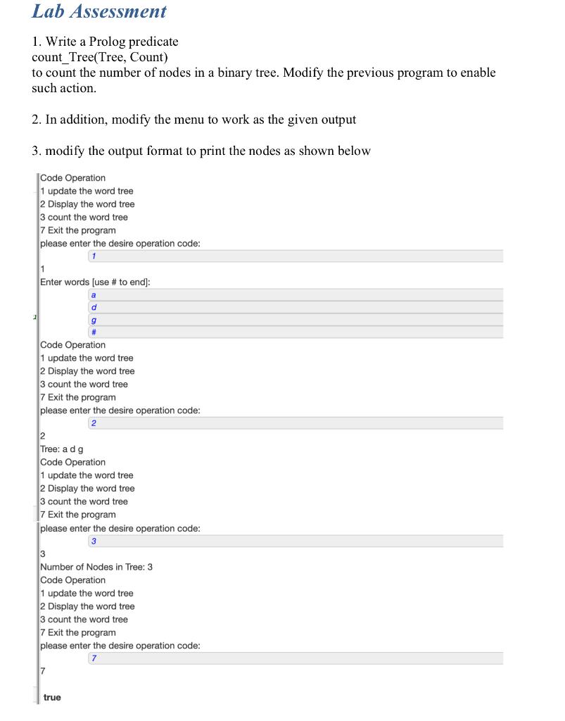 Solved Answer the following question by using prolog | Chegg.com
