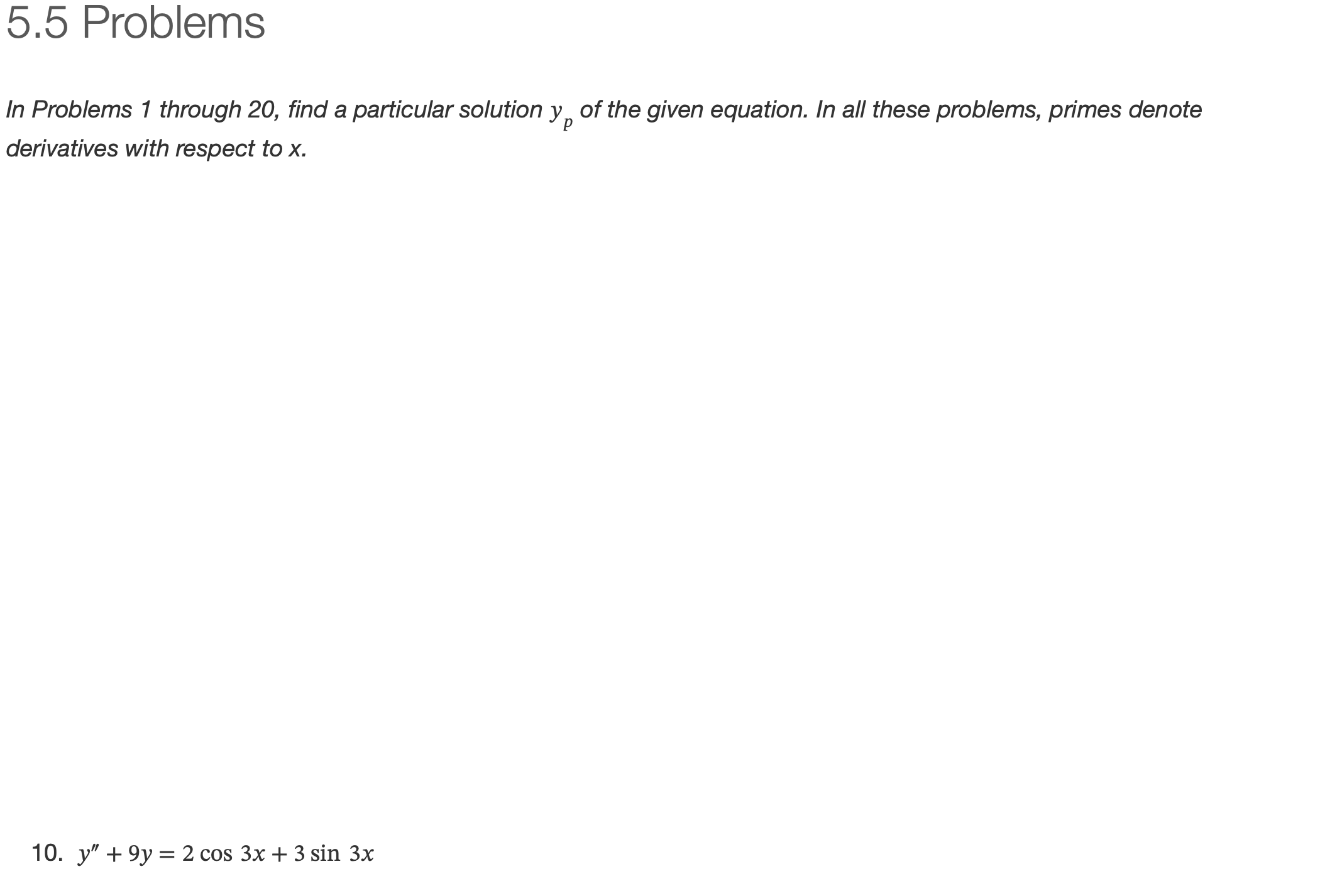 Solved In Problems 1 through 20, find a particular solution | Chegg.com