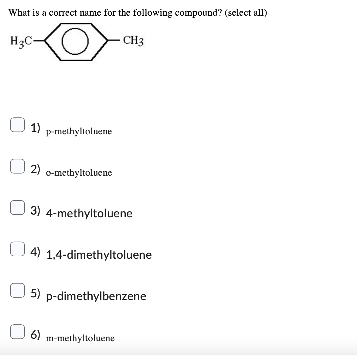 Solved What is a correct name for the following compound? | Chegg.com