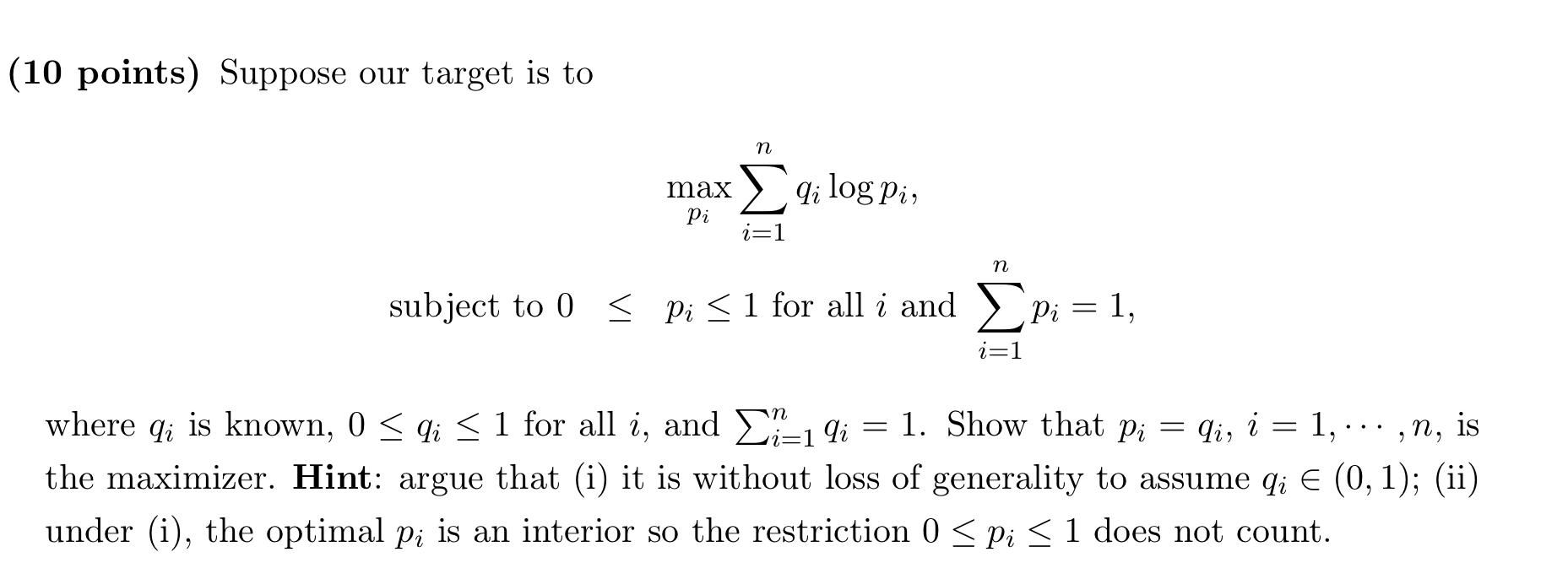 Solved (10 points) Suppose our target is to | Chegg.com