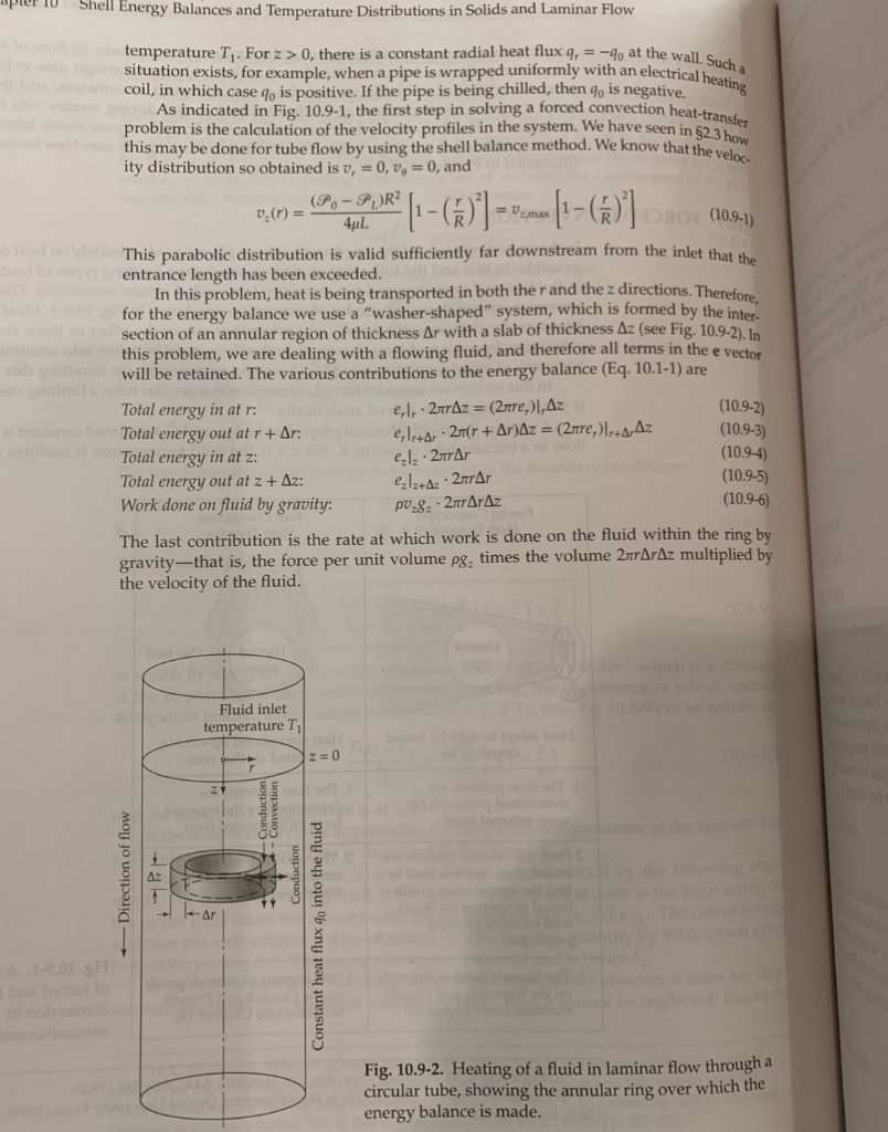 Solved Shell Energy Balances and Temperature Distributions | Chegg.com