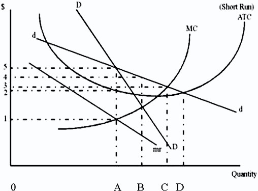 Solved The graph below shows the Chamberlin model. | Chegg.com