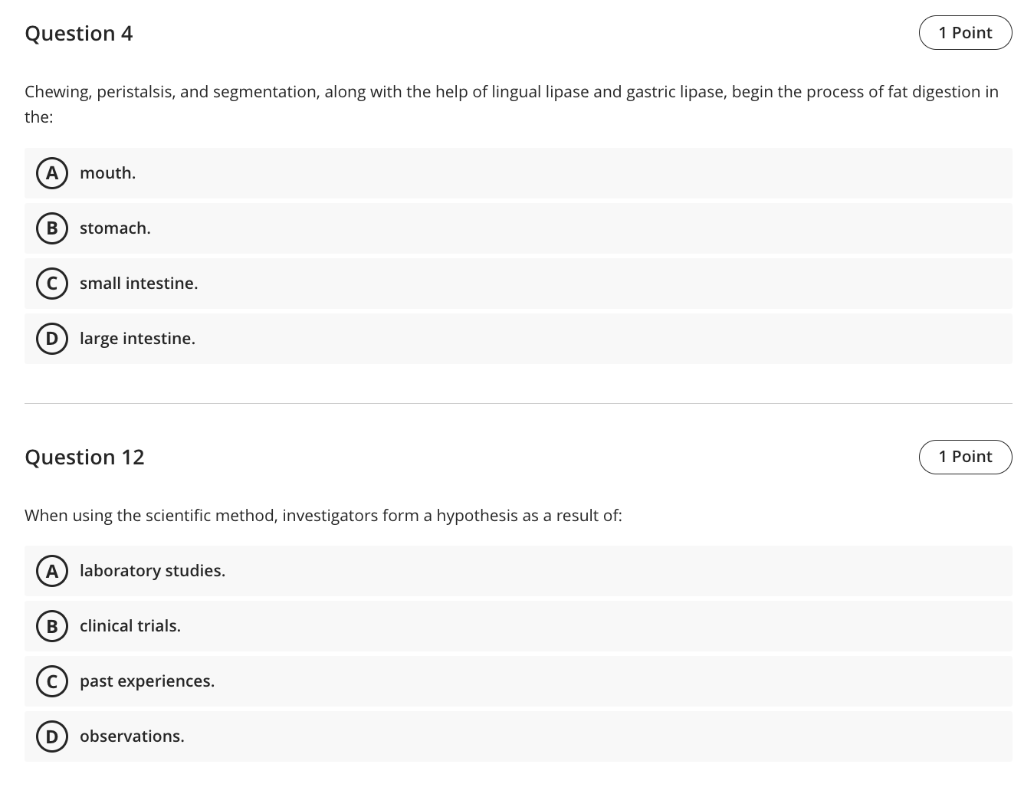 Solved Chewing, peristalsis, and segmentation, along with | Chegg.com