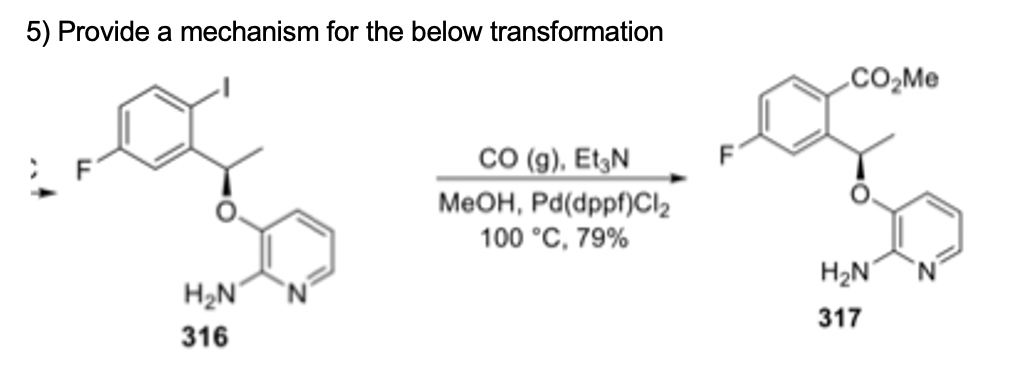 Solved 5) Provide a mechanism for the below transformation | Chegg.com