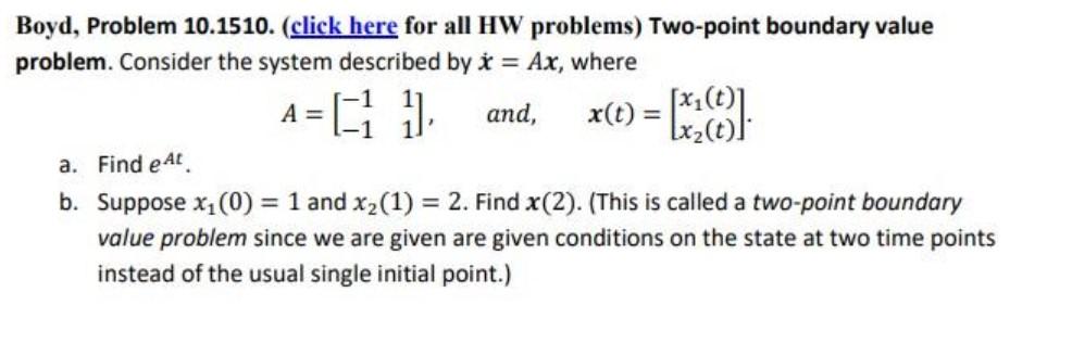 Solved Boyd Problem 10 1510 Click Here For All Hw Chegg