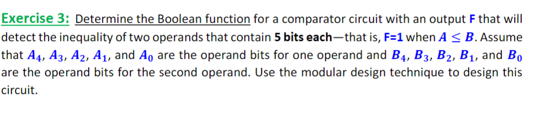 Solved Exercise 3 Determine The Boolean Function For A 6967