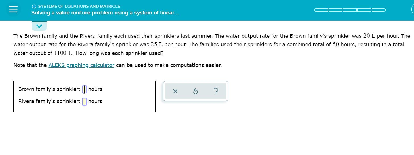 Solved O SYSTEMS OF EQUATIONS AND MATRICES Solving a value | Chegg.com