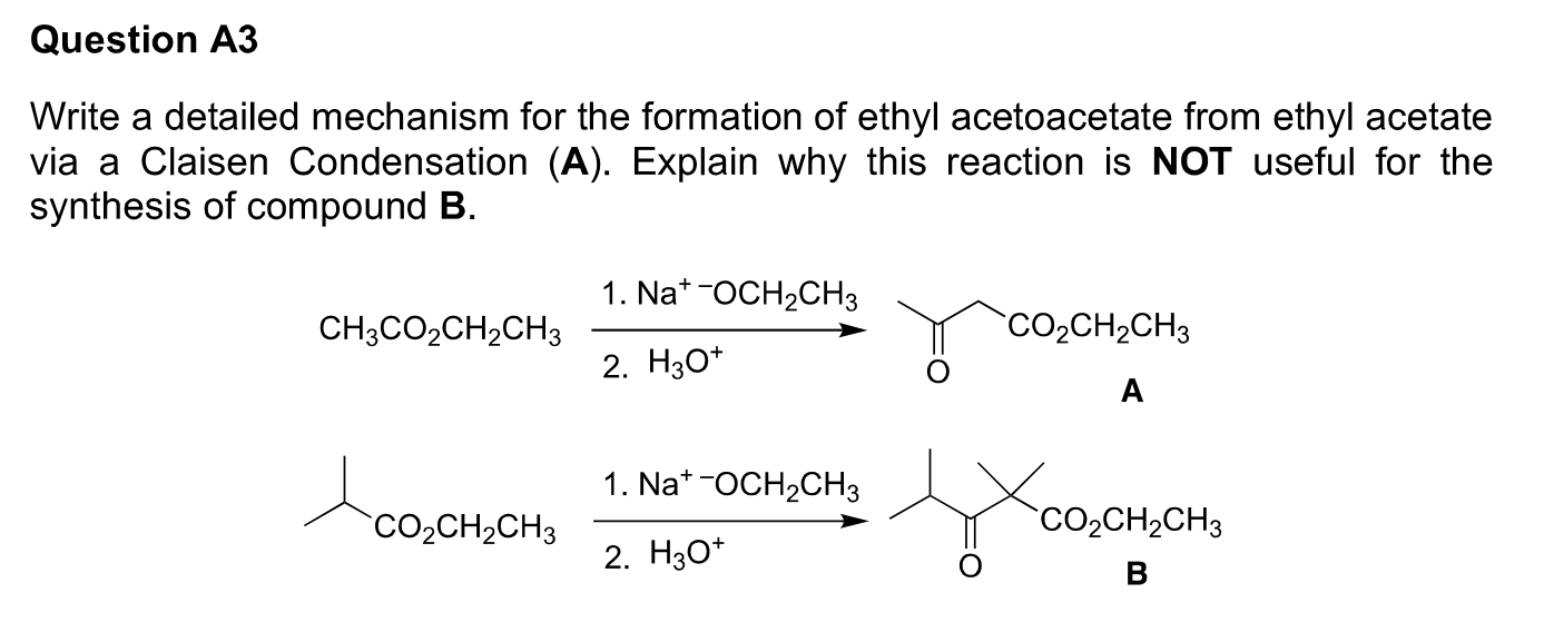Solved Write a detailed mechanism for the formation of ethyl | Chegg.com