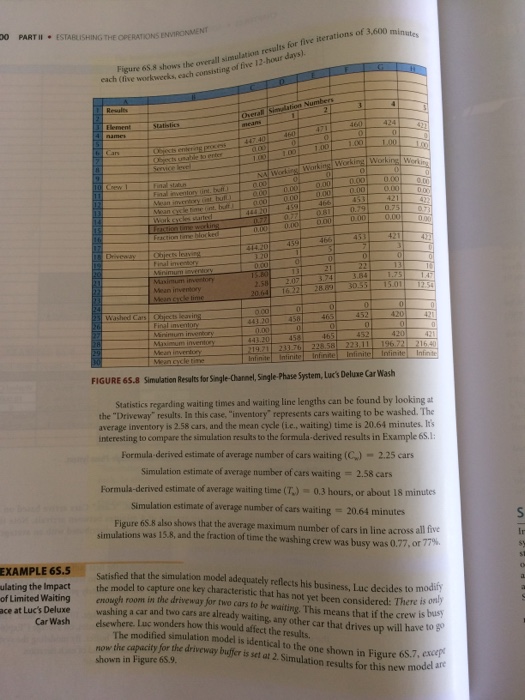 Solved we stated earlier that simulation modeling doesn't | Chegg.com
