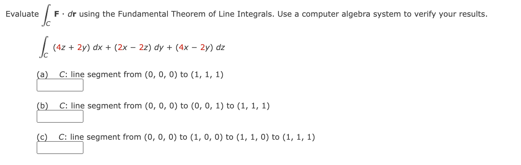 Solved Evaluate ∫C﻿F*dr ﻿using the Fundamental Theorem of | Chegg.com