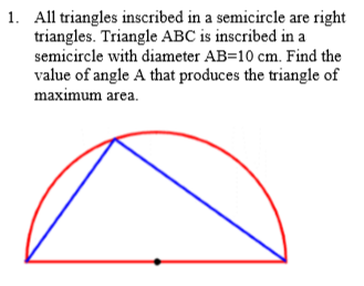 Solved All triangles inscribed in a semicircle are right | Chegg.com